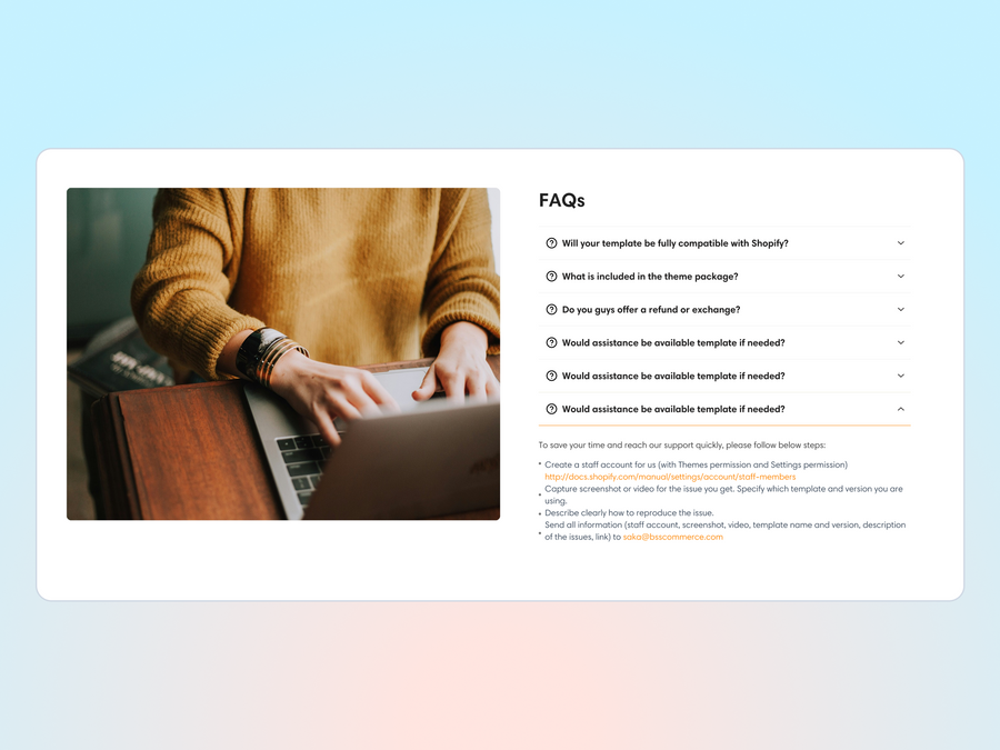 FAQ – OT: Theme Sections Demo